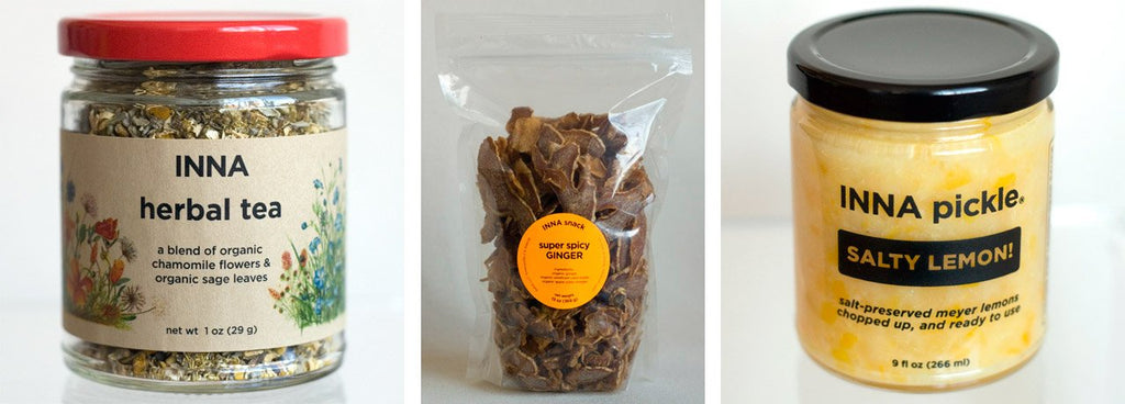 INNA jam + INNA shrub + INNA pickle